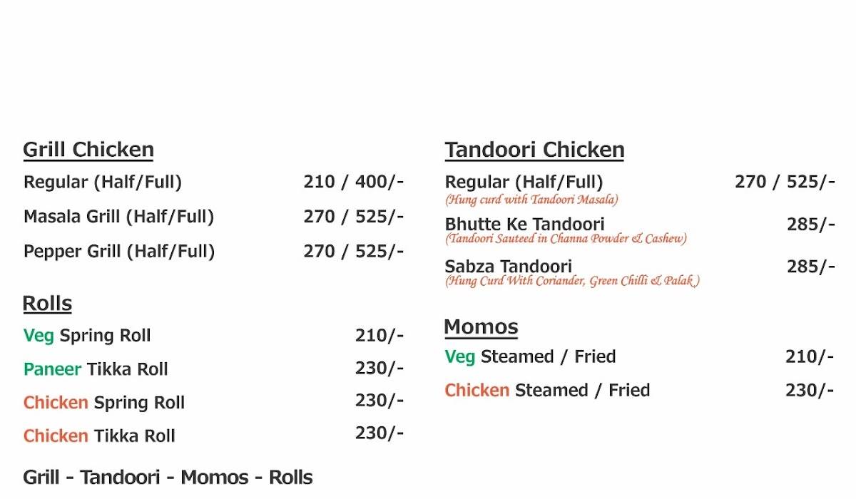 Menu at Kadhambam Multi-cuisine Restaurant, Coimbatore