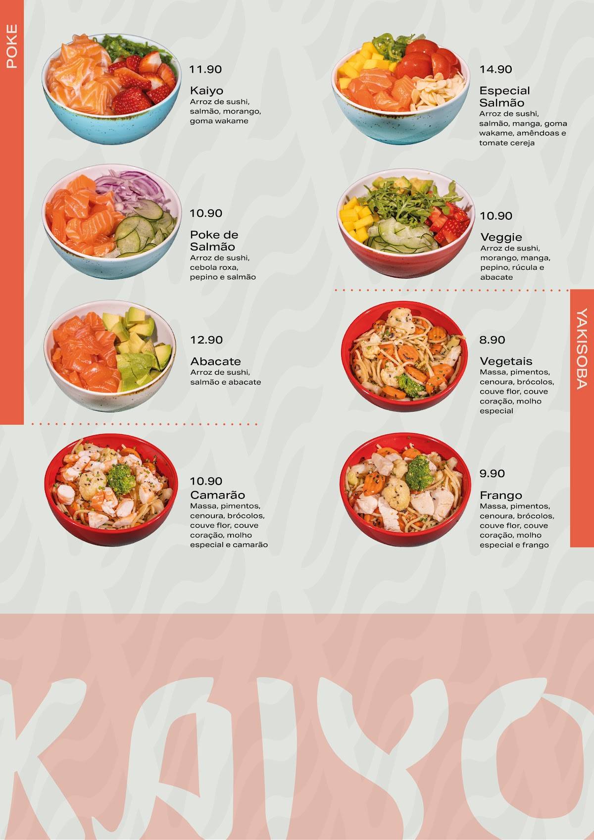Menu em Kaiyo Sushi & Grill restaurante, Almada