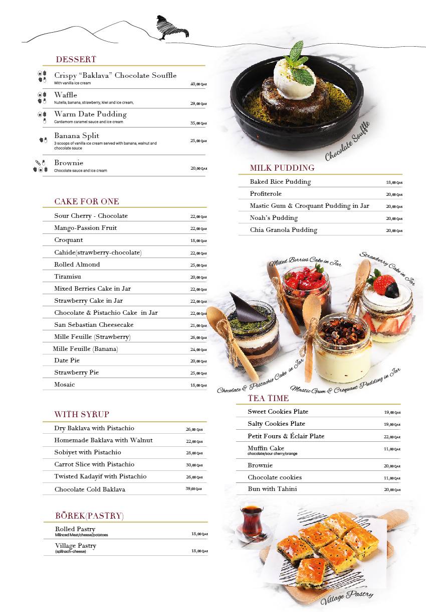 Menu at KARAFIRIN DOHA FESTIVAL CITY restaurant, Doha, 9CMV+C7W