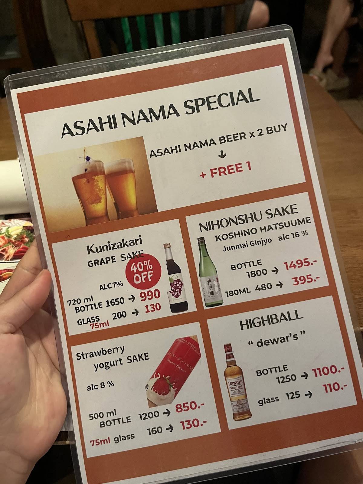 Menu at Kasa Ari (คาซะ อารีย์) restaurant, Bangkok, เลขที่ 1/1 Soi Ari 2