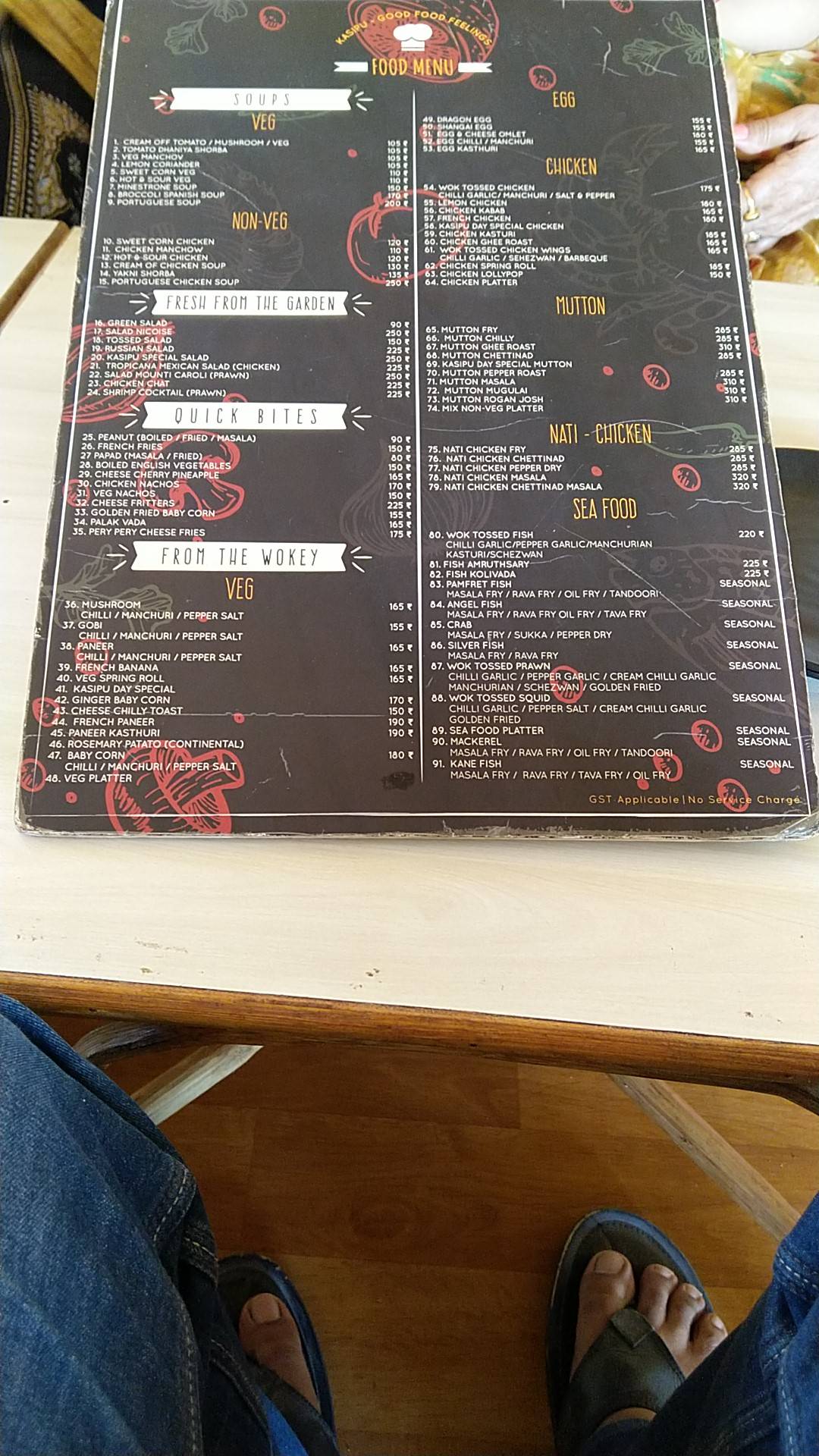 Menu at Kasipu Resto-Bar, Bengaluru, #35/9