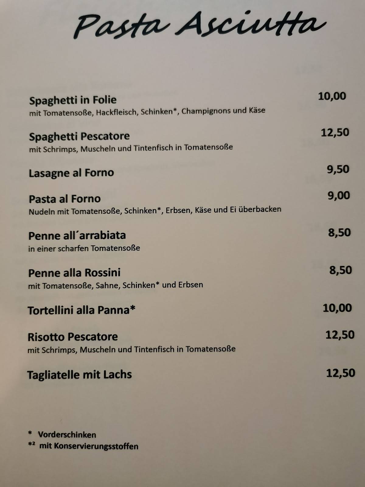 Speisekarte von La Cave restaurant, Kempten (Allgäu)