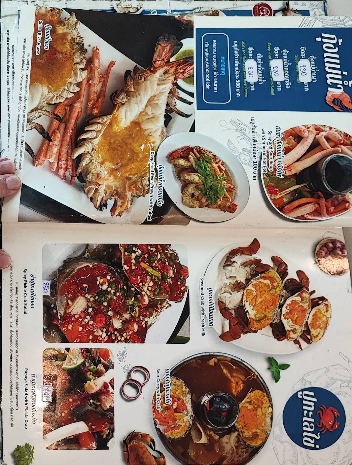 Menu at Kin Kub Koi Restaurant, Bangkok, 83/3 Thanon PhutthaMonthon Sai 2