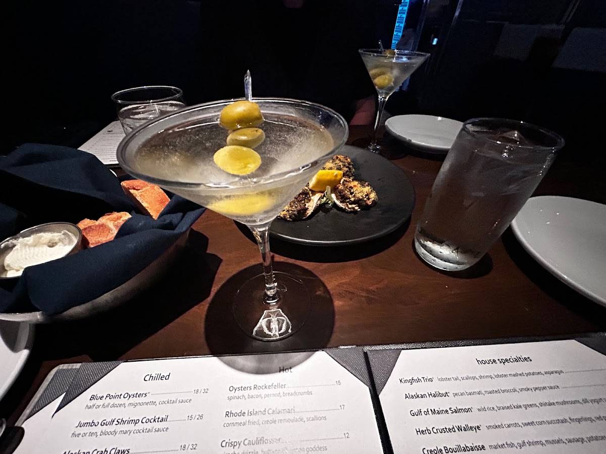 Menu at Kingfish restaurant, Akron