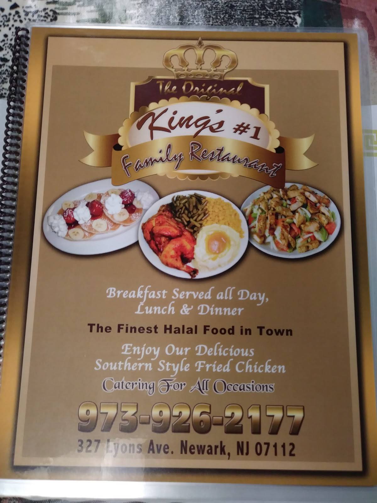 Menu at King's #1 Family Restaurant “Original Kings”, Newark, 361 Lyons Ave