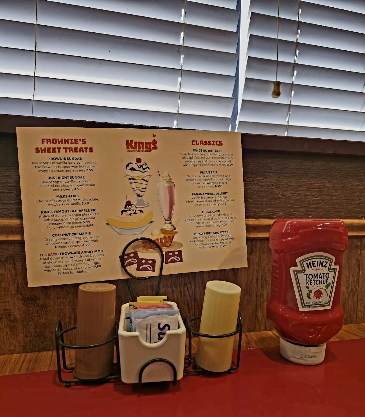 Menu at Kings Family Restaurant - Kittanning, PA, Kittanning