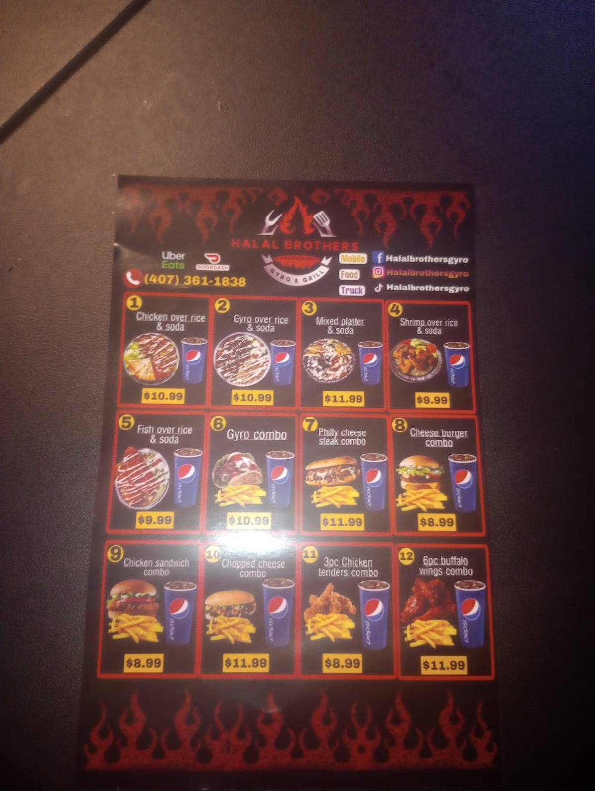 Menu at Halal Brothers Gyro And Grill restaurant, Haines City