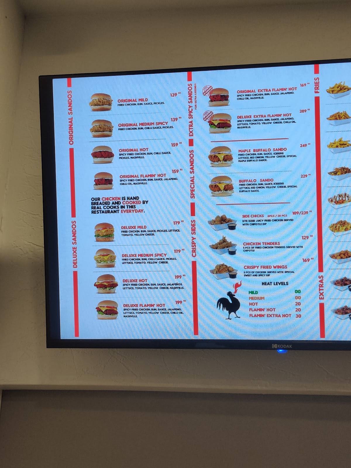 Menu at Flamin' Hot Chicken - Edappally, Ernakulam