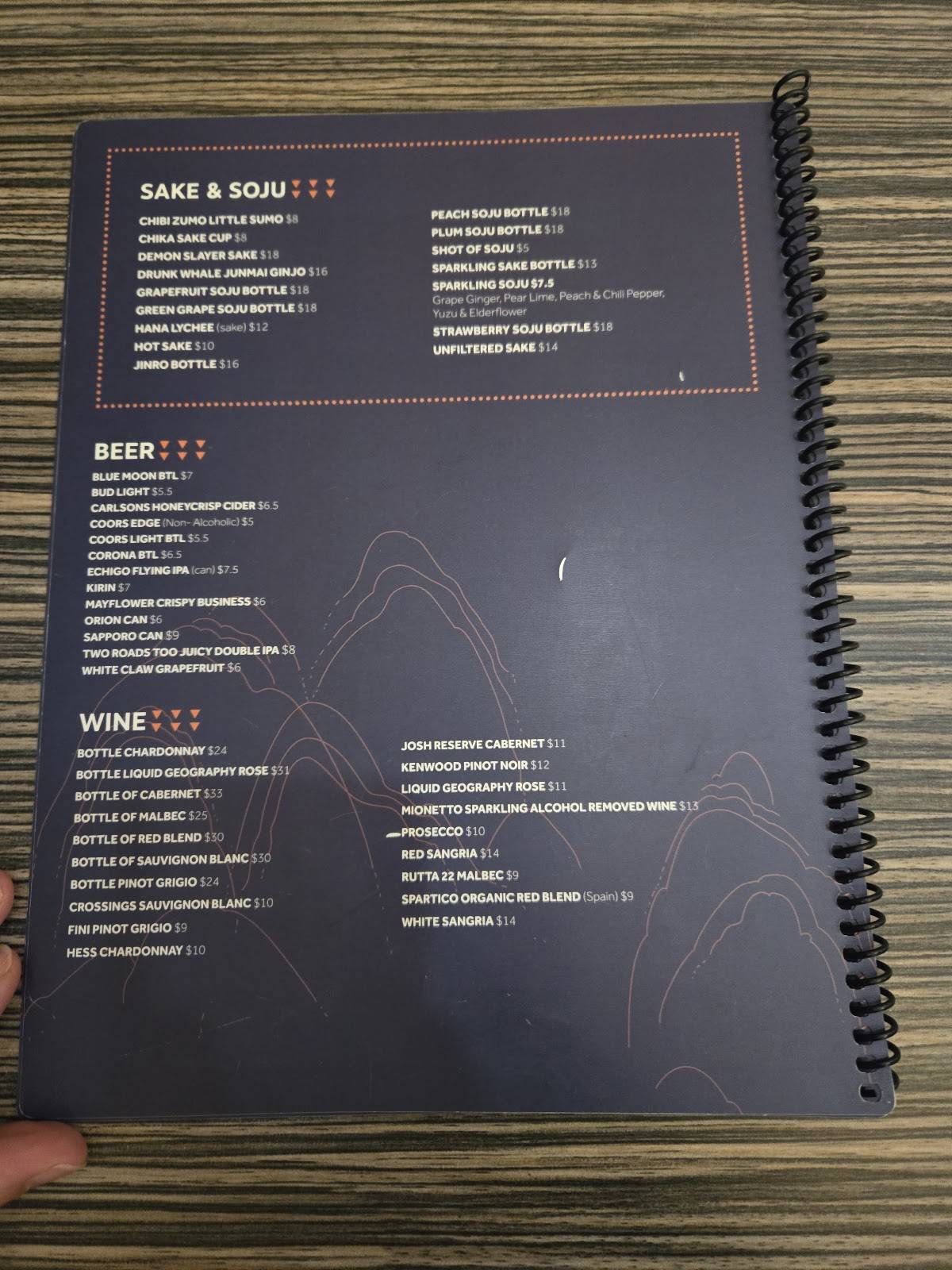 Menu at Kogi Bar & Grill, Plymouth