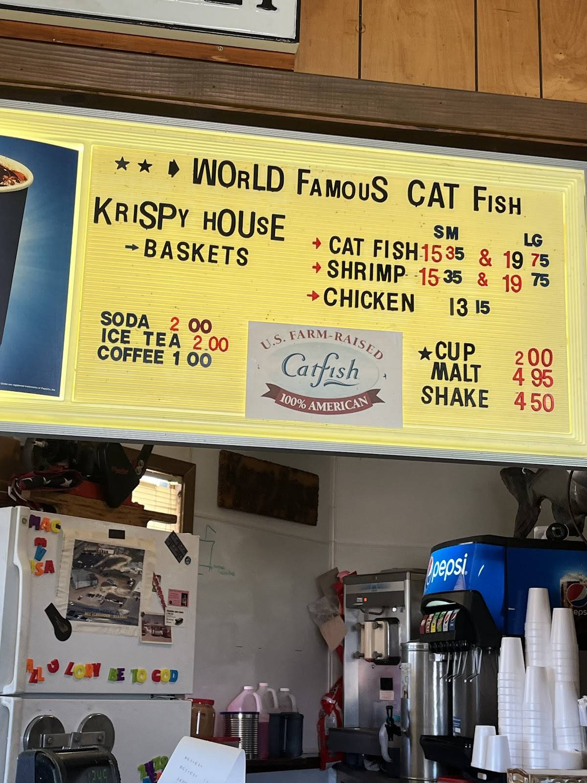 Menu at Krispy House restaurant, Mountain View, 706 E Main St