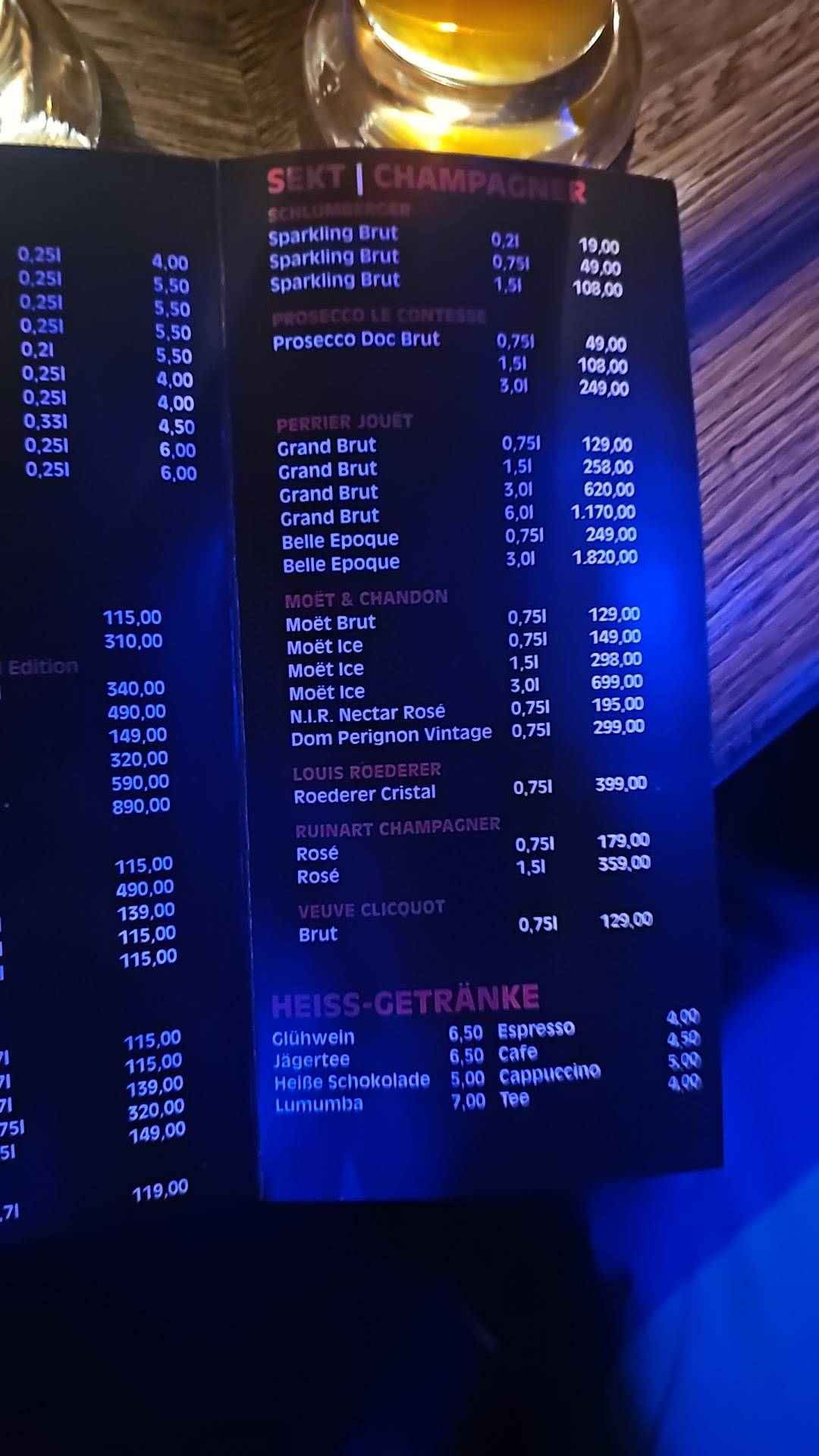 Speisekarte von Kuhstall pub & Bar, Ischgl
