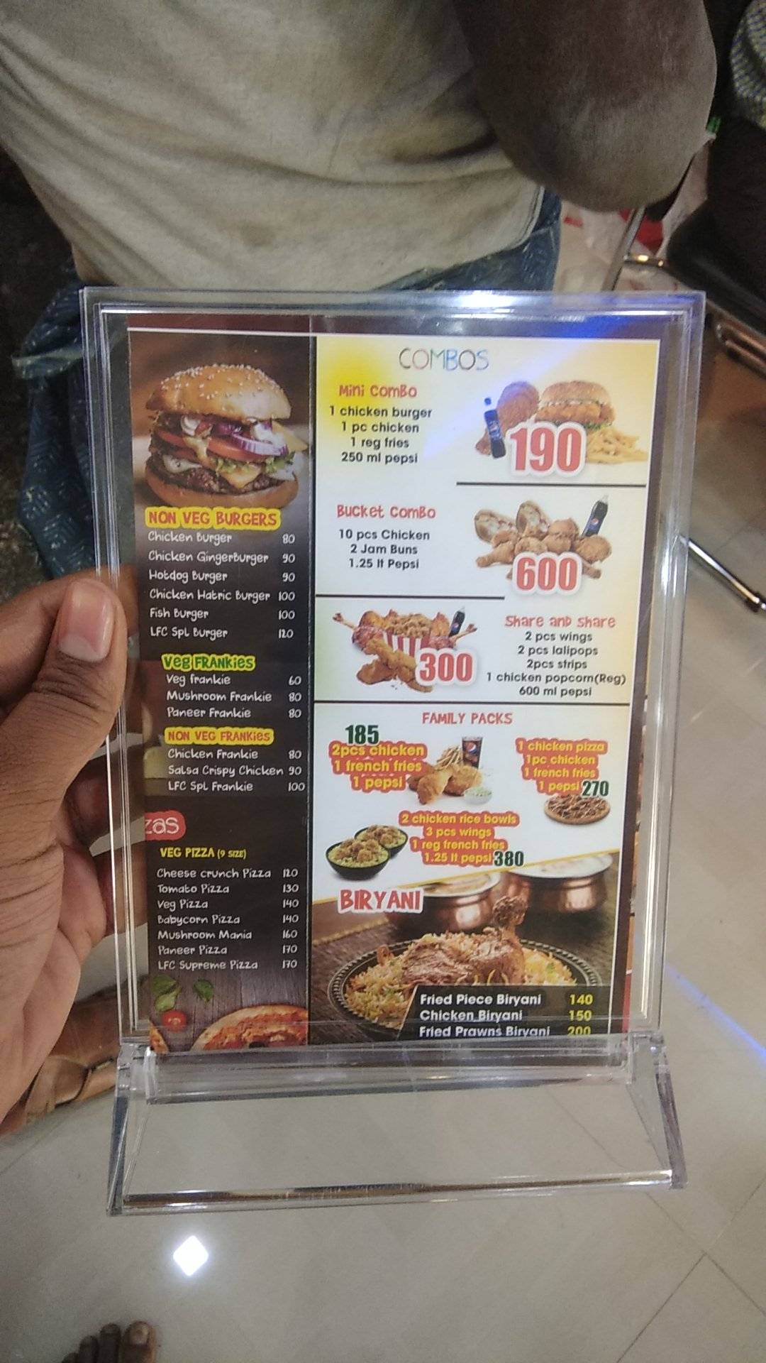 Menu at LAKSHMI FRIED CHICKEN (LFC), Kavali