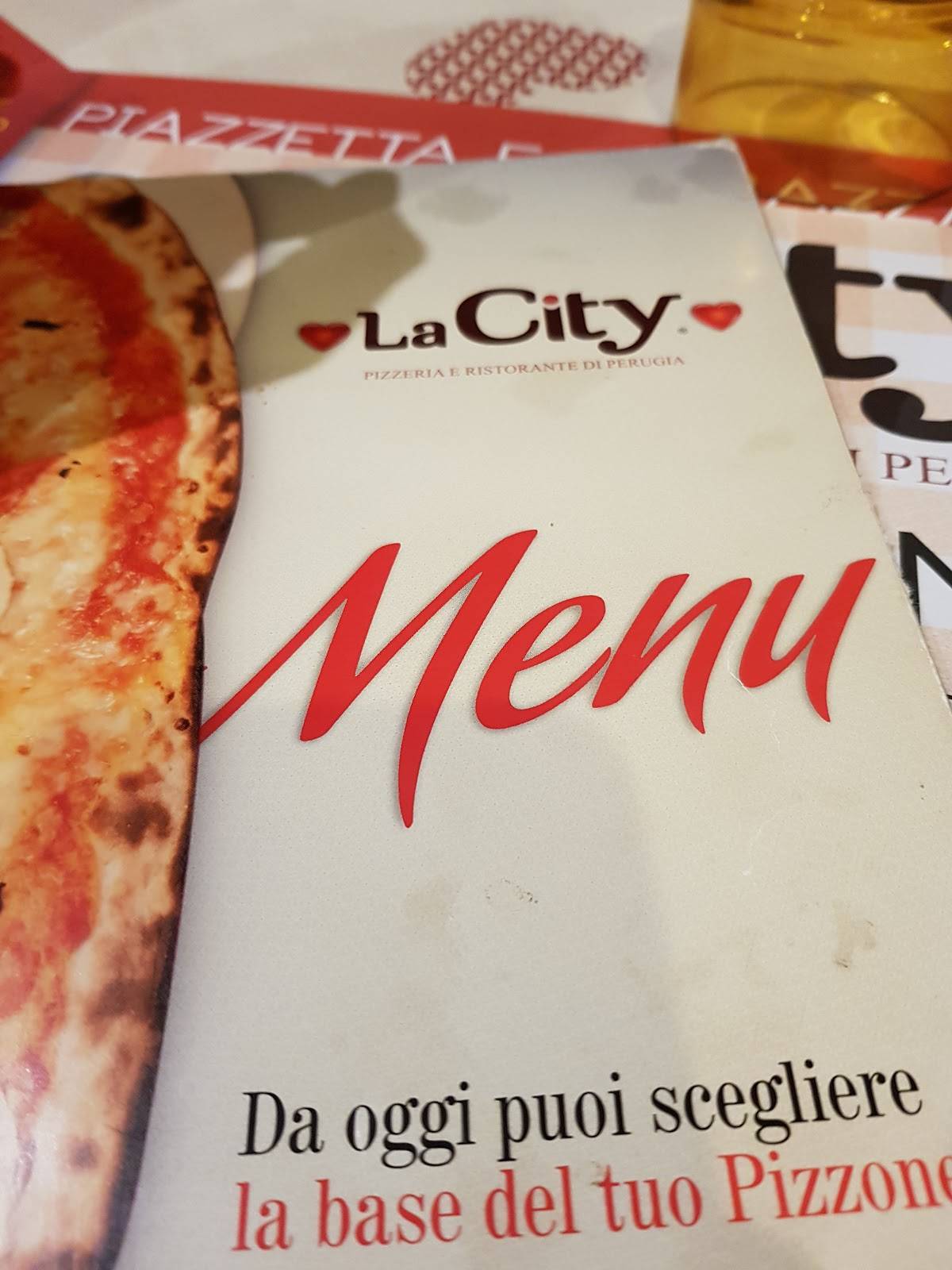 Menu at La City pizzeria città della domenica, Perugia