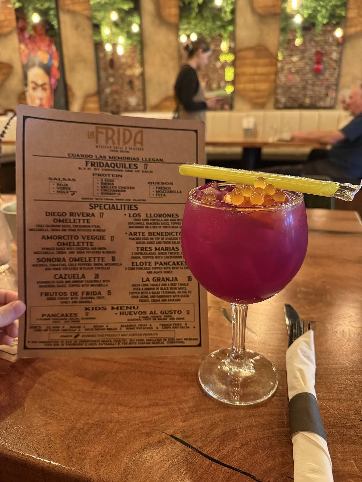 Menu at La Frida Mexican Grill & Seafood pub & bar, Tucson