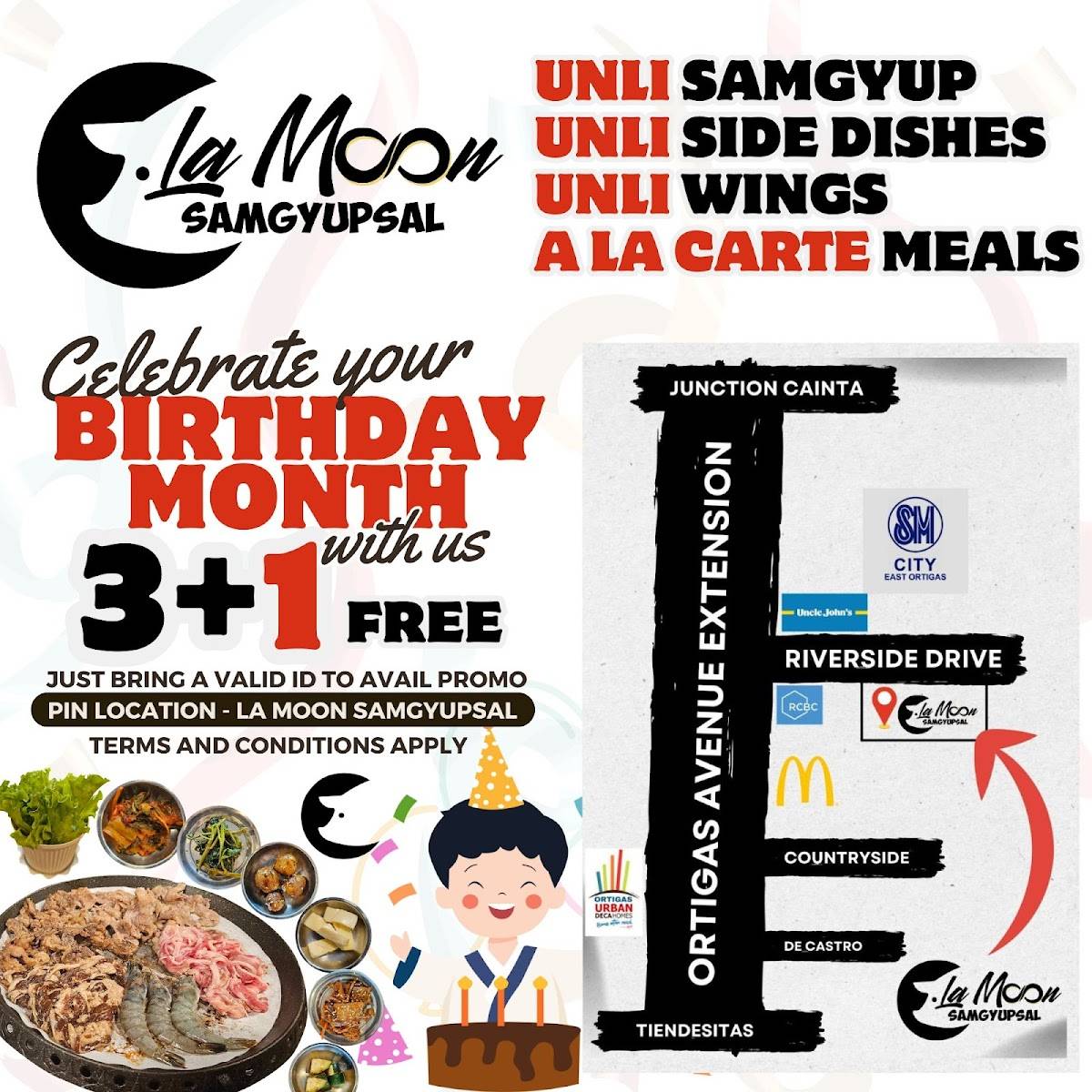 Carta del restaurante La Moon Samgyupsal, Pasig