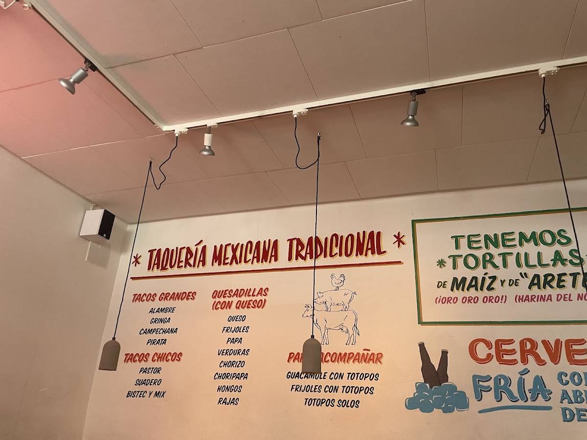 Menu at La Neta City restaurant, Stockholm, Barnhusgatan 2