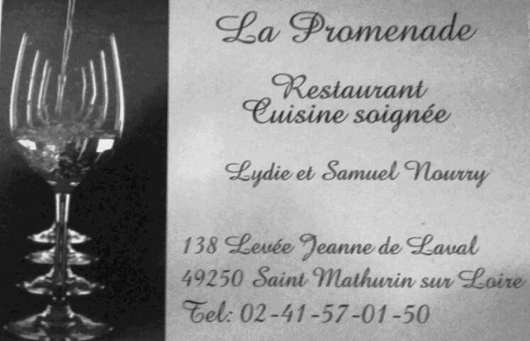 Menu au La Promenade restaurant, Saint-Mathurin-sur-Loire