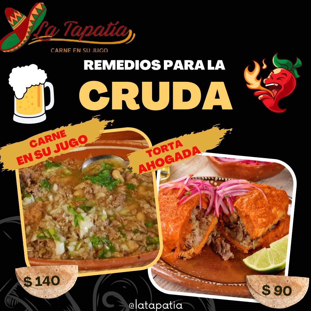 Carta del restaurante La Tapatía, Mahahual