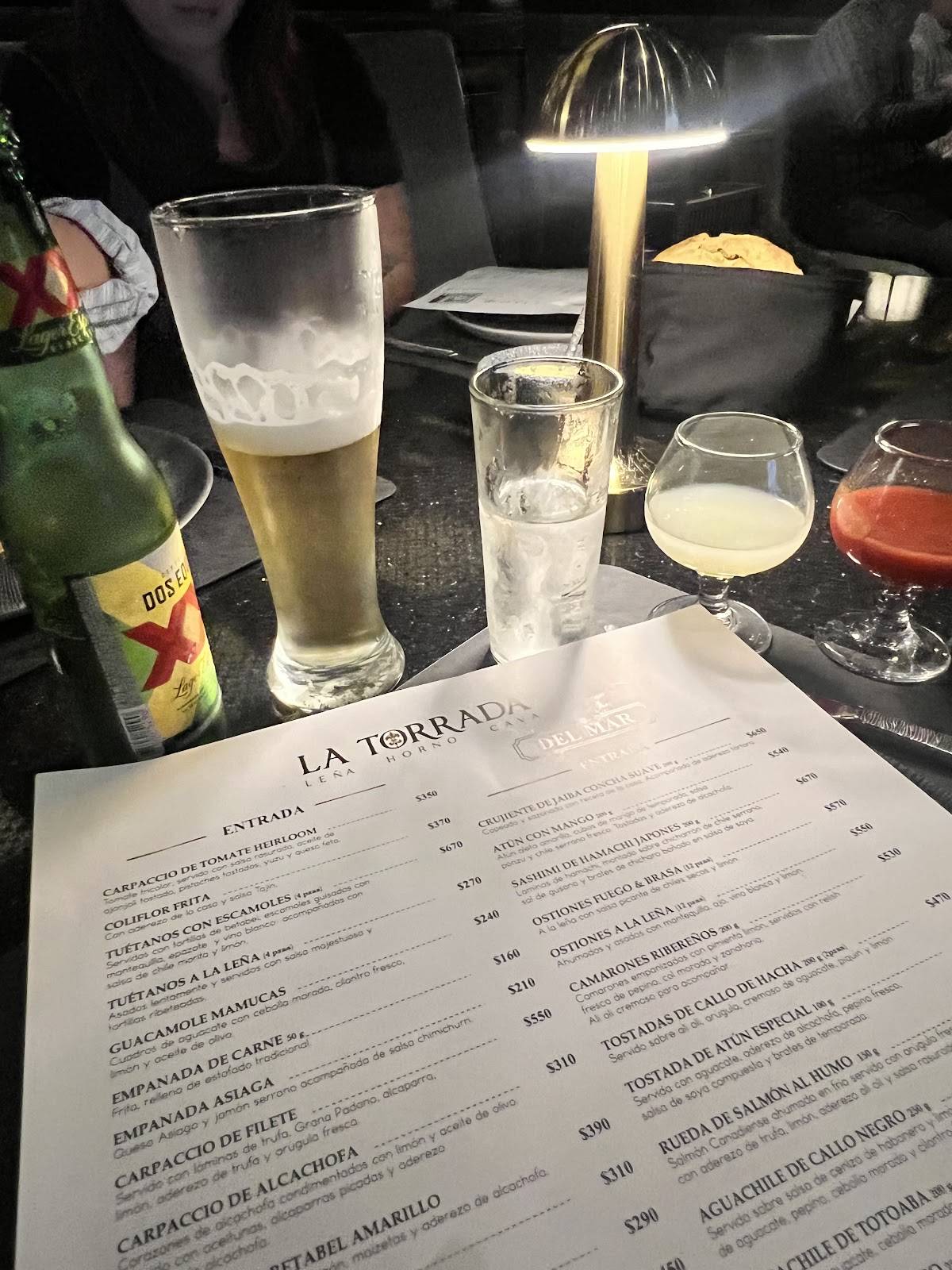 Menu at La Torrada steakhouse, Monterrey, Av Lázaro Cárdenas 2500