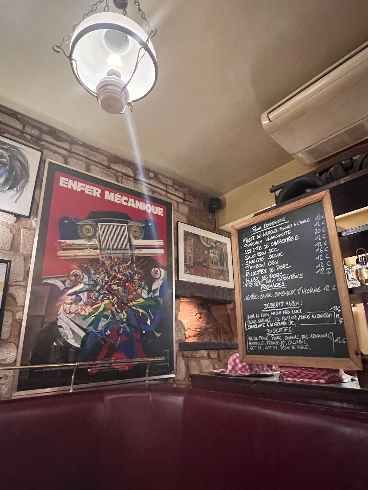 Menu at La Tour Montlhéry - Chez Denise restaurant, Paris, 5 Rue des ...