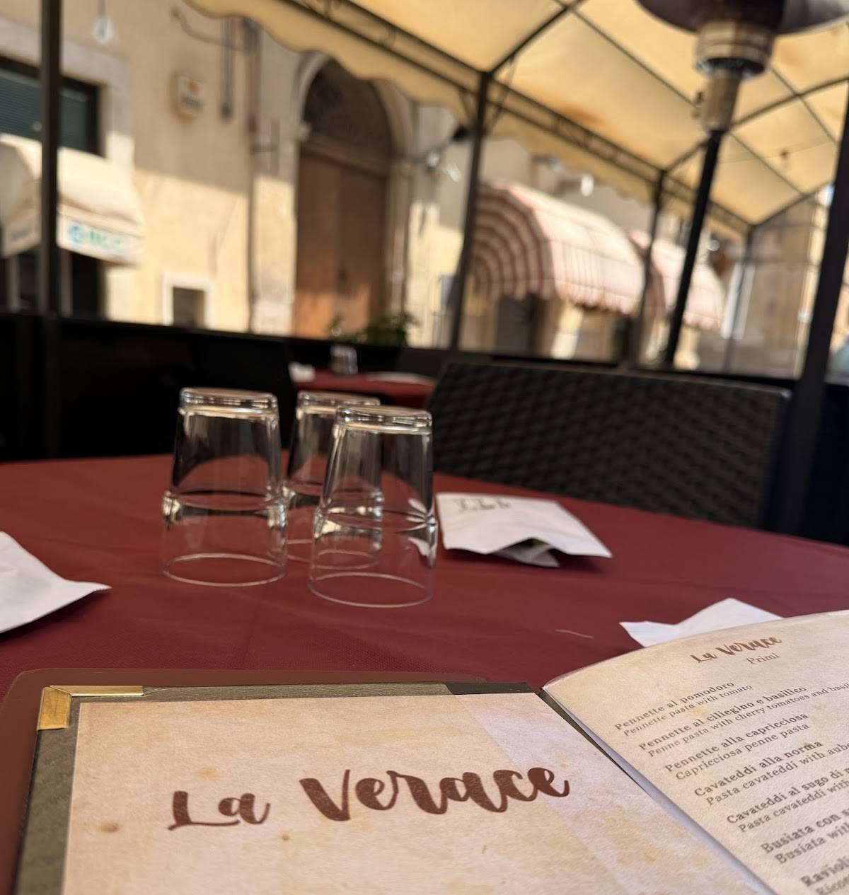 Menu da La Verace Pizzeria Noto, Noto