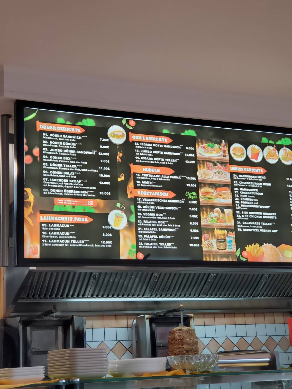 Speisekarte von Land of Döner restaurant, Friedberg (Hessen)