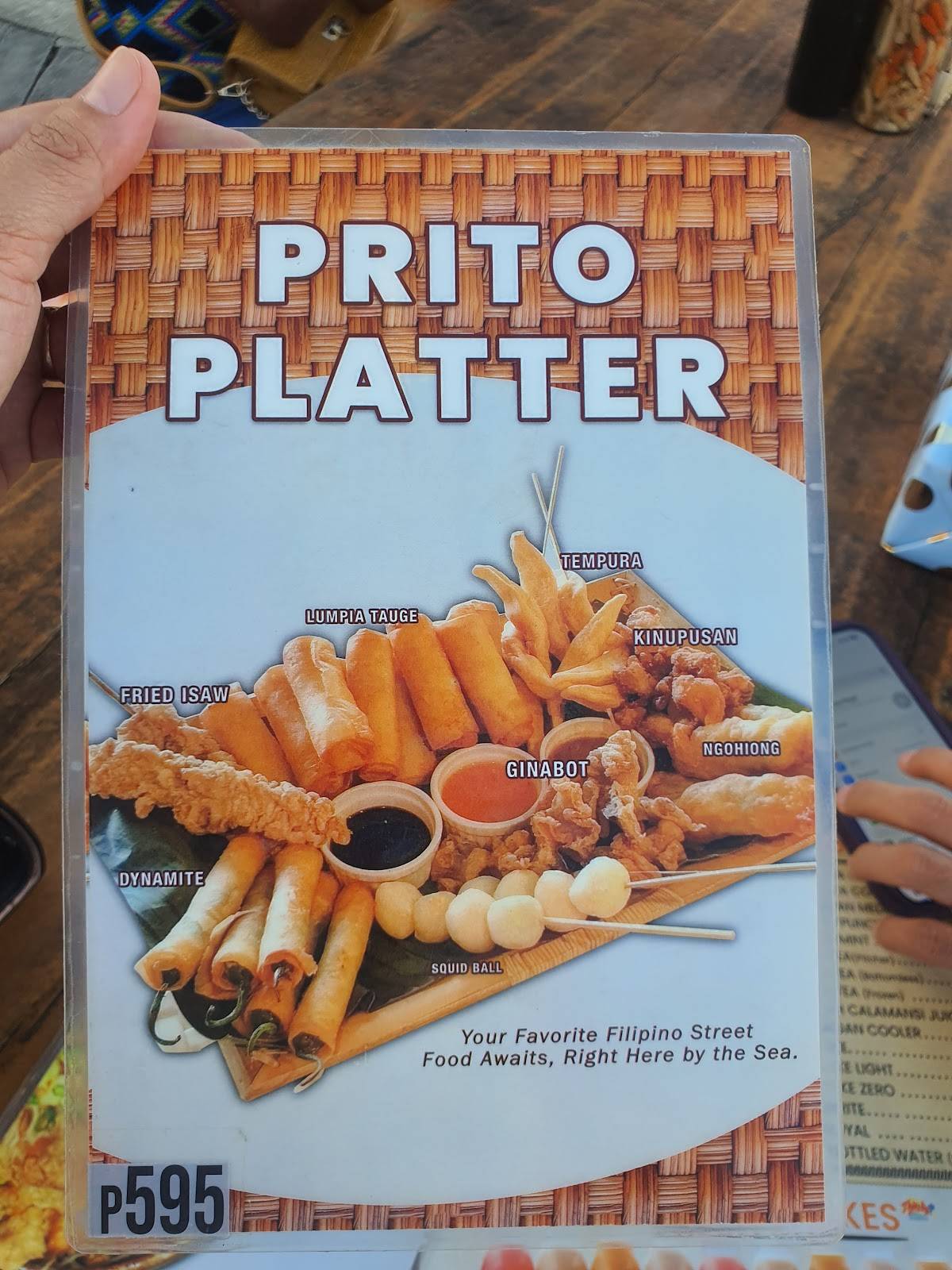Menu at Lantaw Seafood and Grill restaurant, Compostela