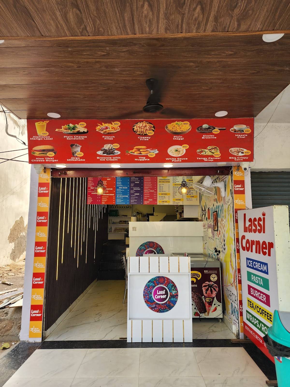 Menu at Lassi Corner, Panchkula