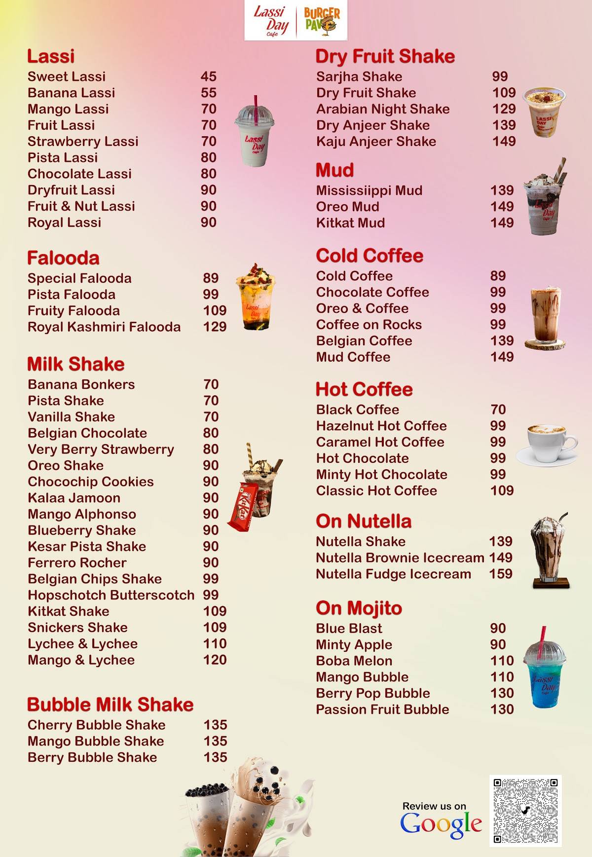 Menu at Lassi Day Cafe Palam Vihar Gurugram, Gurugram