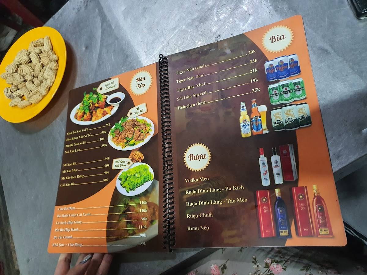 Menu at Lẩu Bò Thiên Kim quận 3 restaurant, Ho Chi Minh City