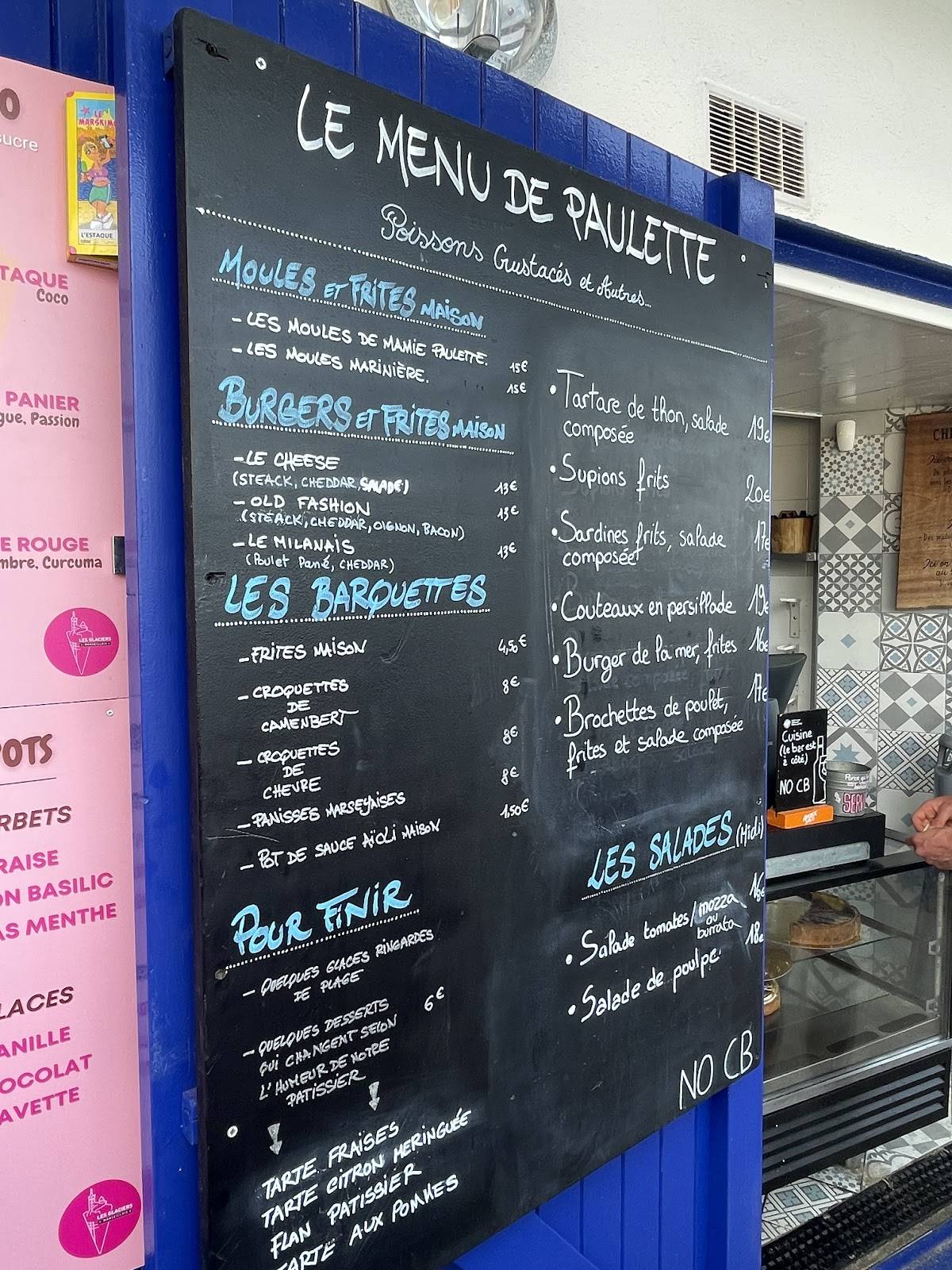 Menu au Le Cabanon de Paulette pub et bar, Marseille