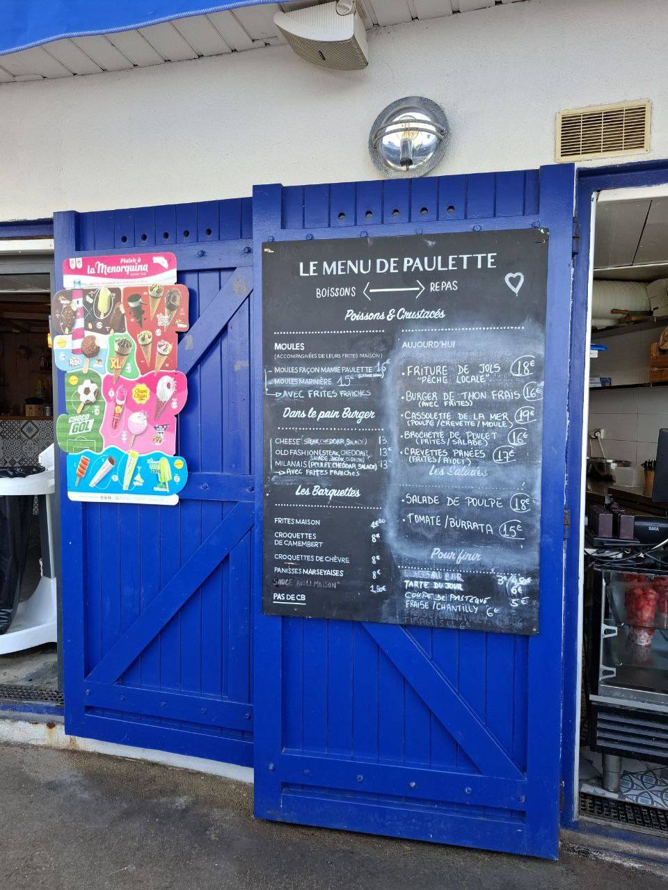 Menu au Le Cabanon de Paulette pub et bar, Marseille
