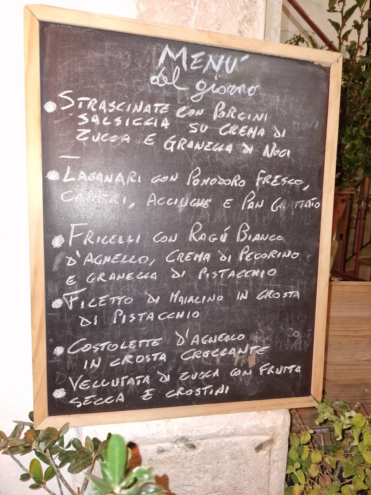 Menu da Le Chicche di Zia Rosa ristorante, Cisternino