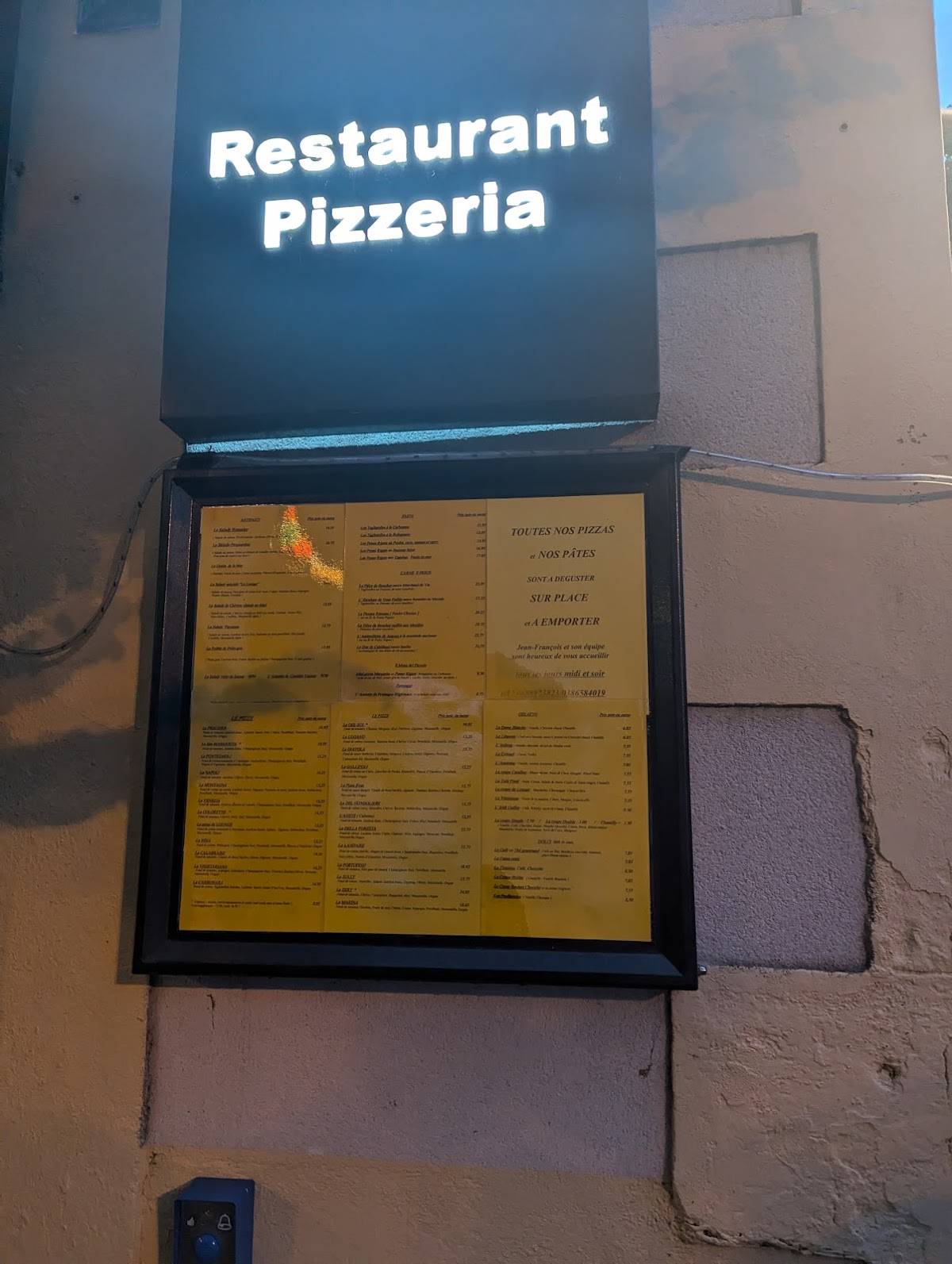 Menu au Le Lounge restaurant, Nevers