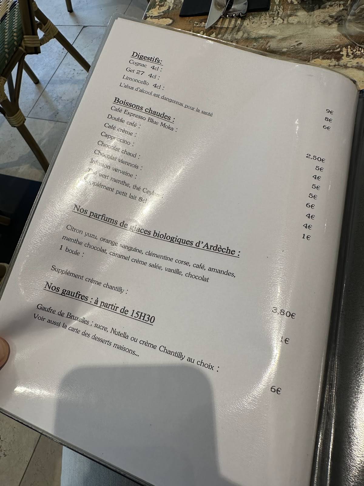 Menu au Le Petit Rocher restaurant, Les Baux-de-Provence