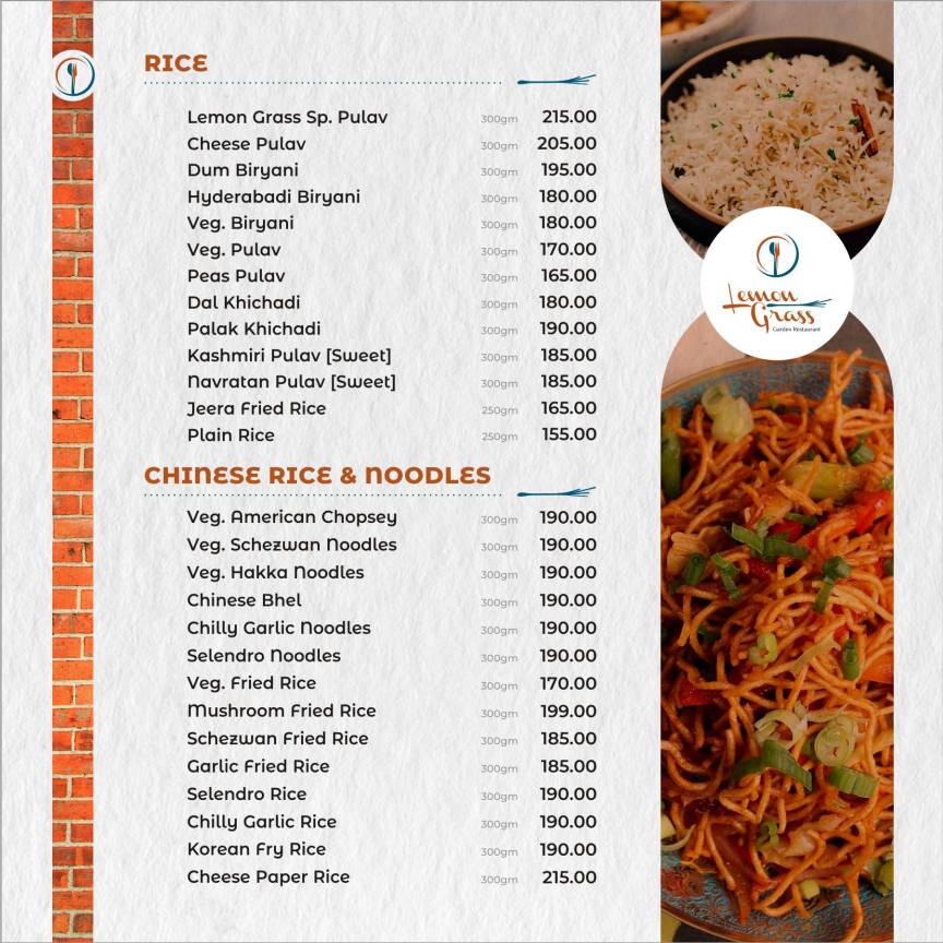 Menu at Lemon Grass Garden Restaurant, Surat