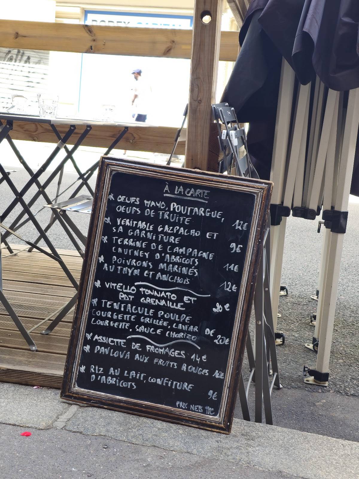 Menu at Les Arlots restaurant, Paris, 136 Rue du Faubourg Poissonnière