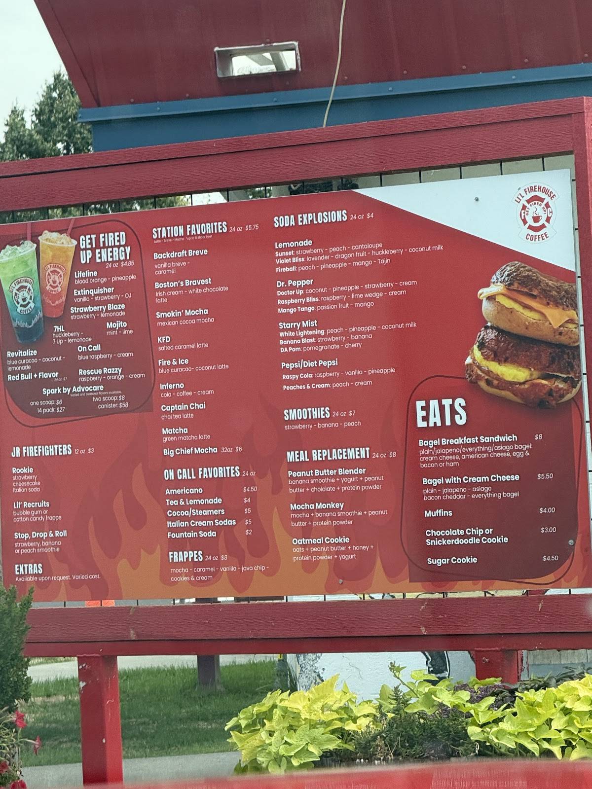 Menu at Lil Firehouse Coffee Richland pub & bar, Richland