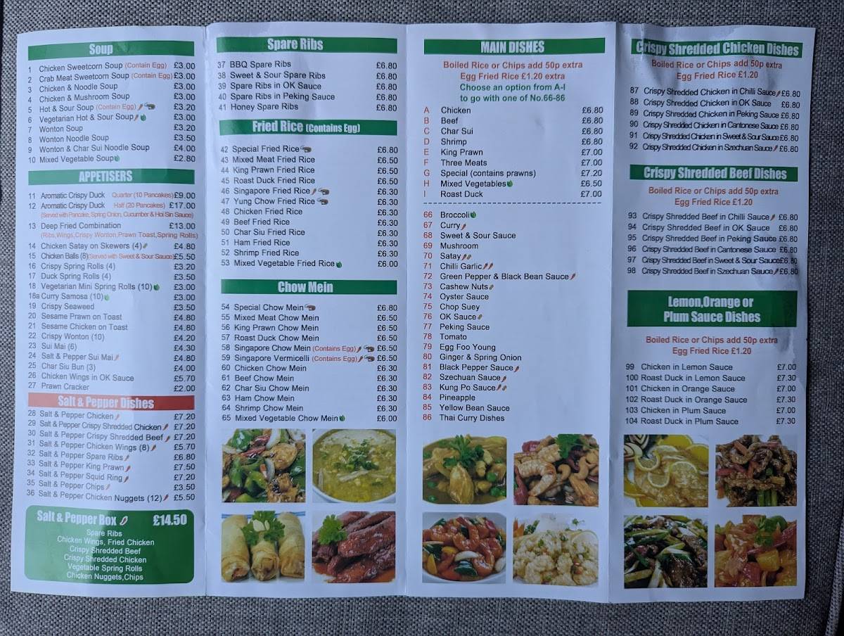 Menu at Lime Avenue Supper Bar, Northwich