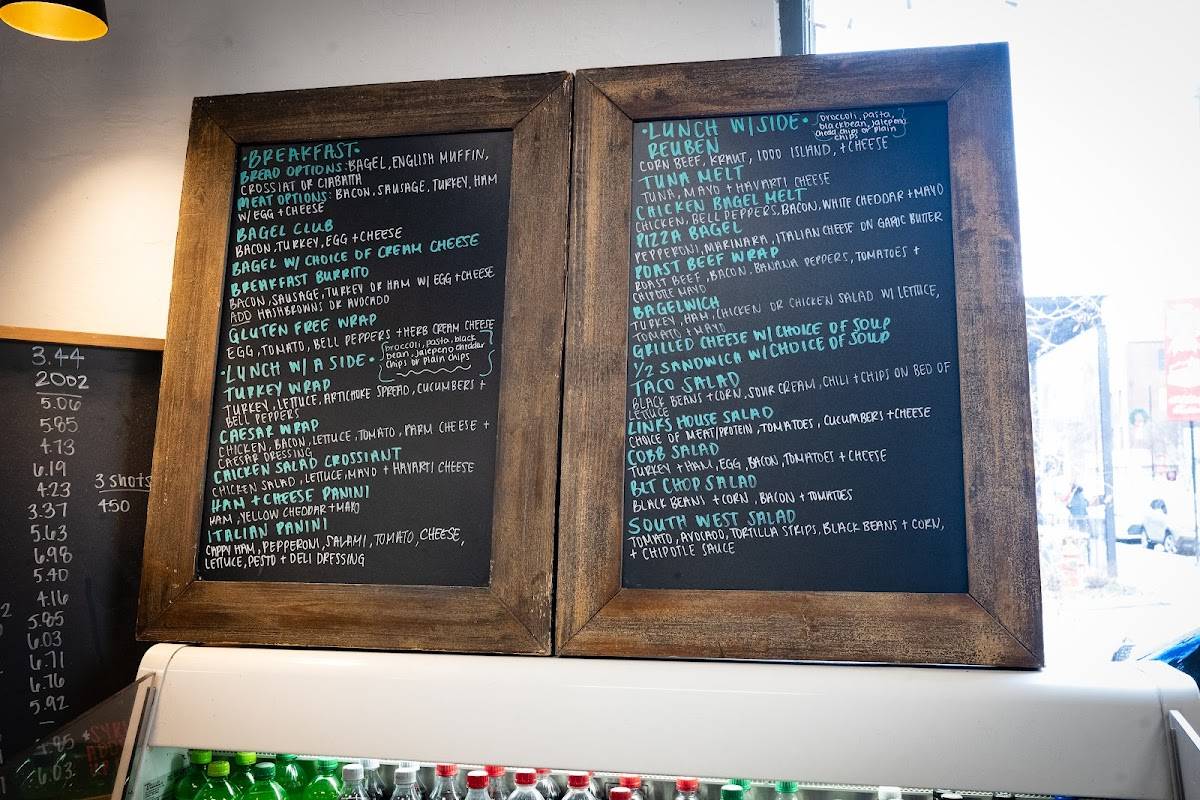 Menu at Links Coffee House, Danville