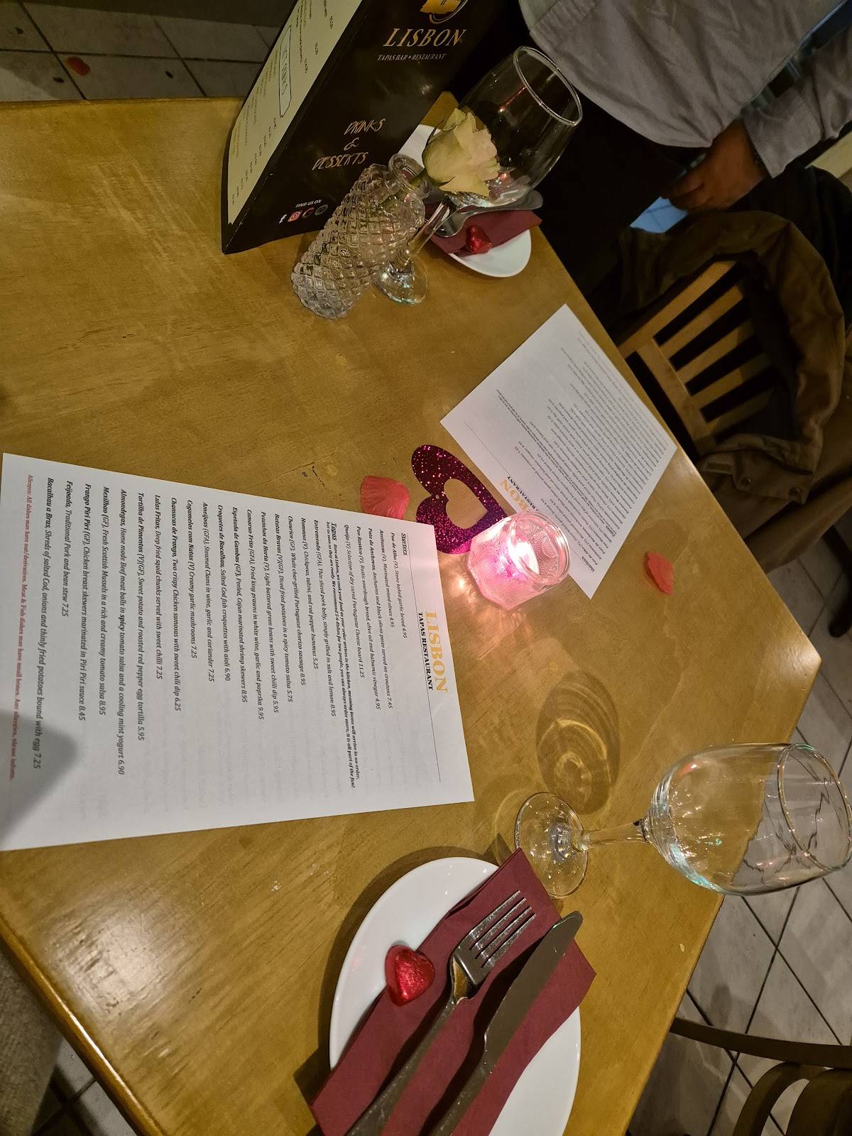 Menu at Lisbon Tapas Restaurant, Wrexham