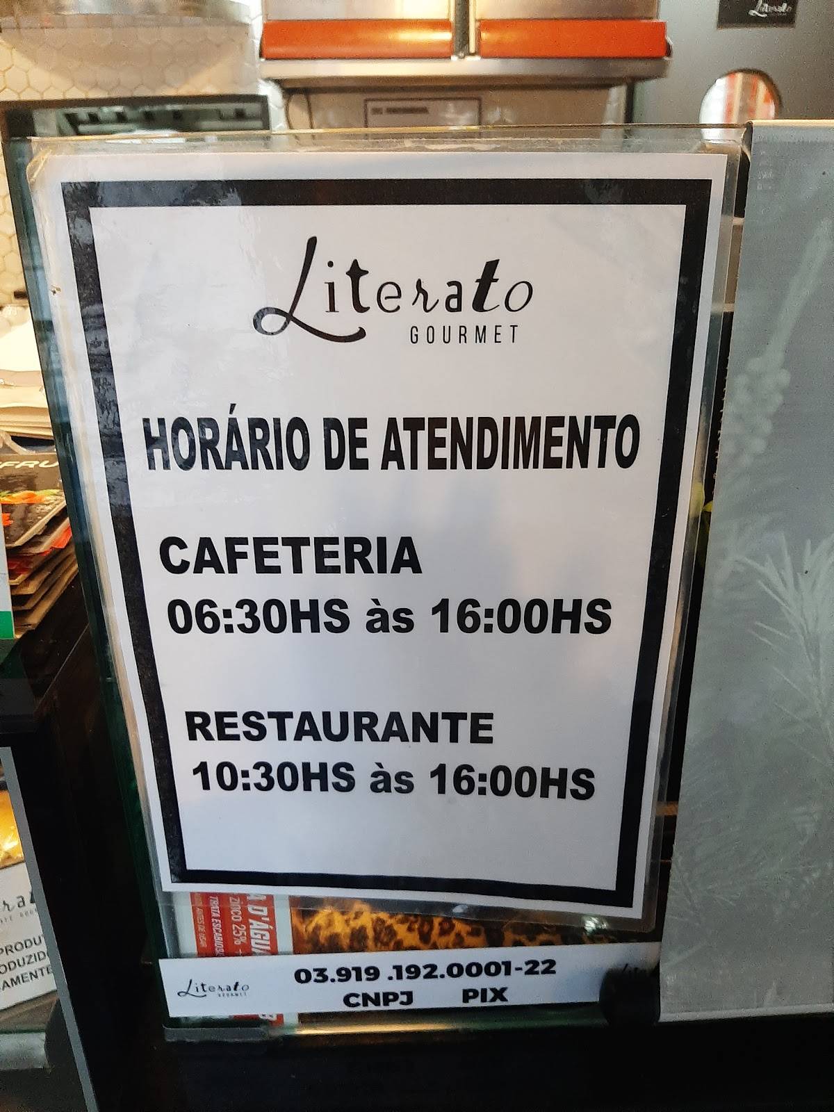 Menu em Literato Café Gourmet, Rio de Janeiro