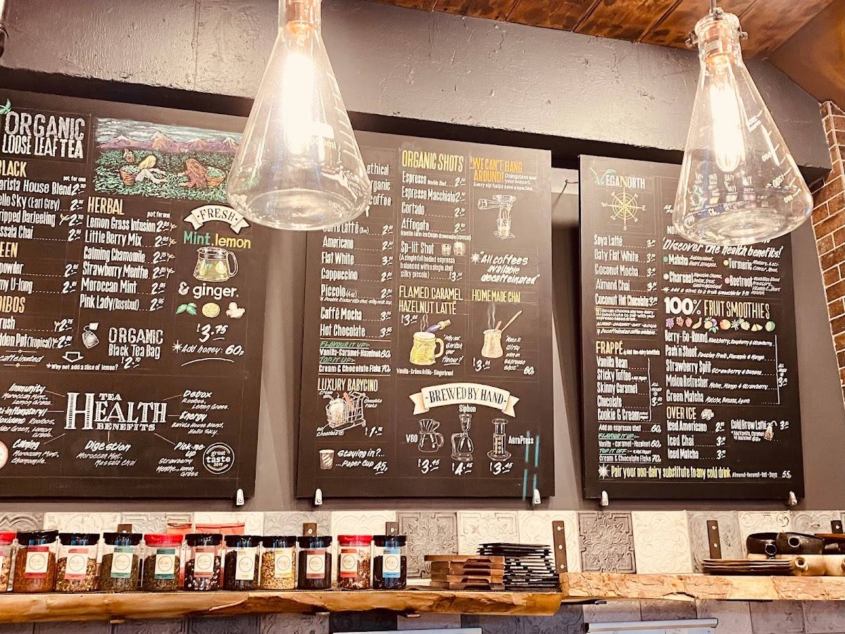 Menu at Little Barista, Burnley