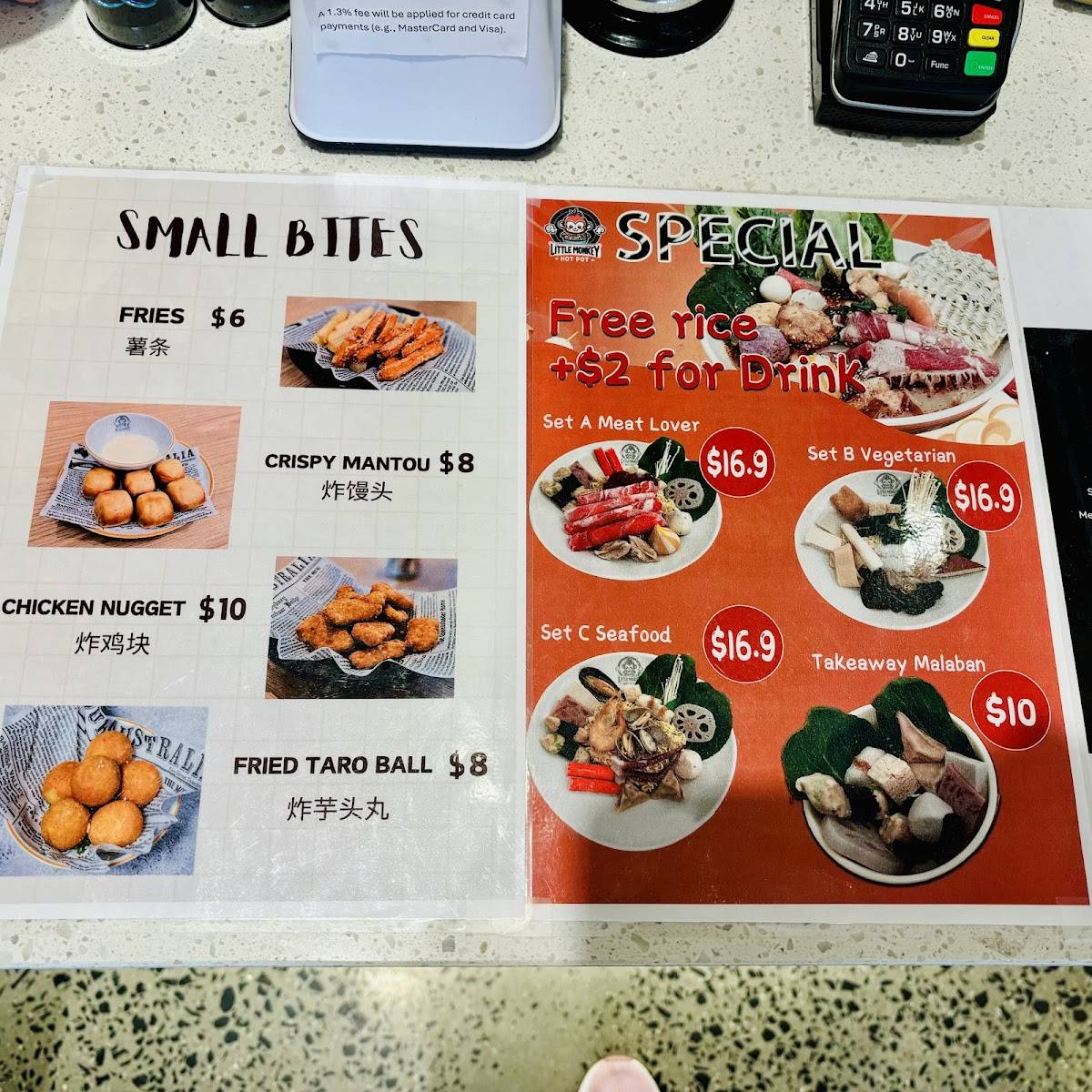 Menu at Little Monkey Hot Pot restaurant, Burwood East