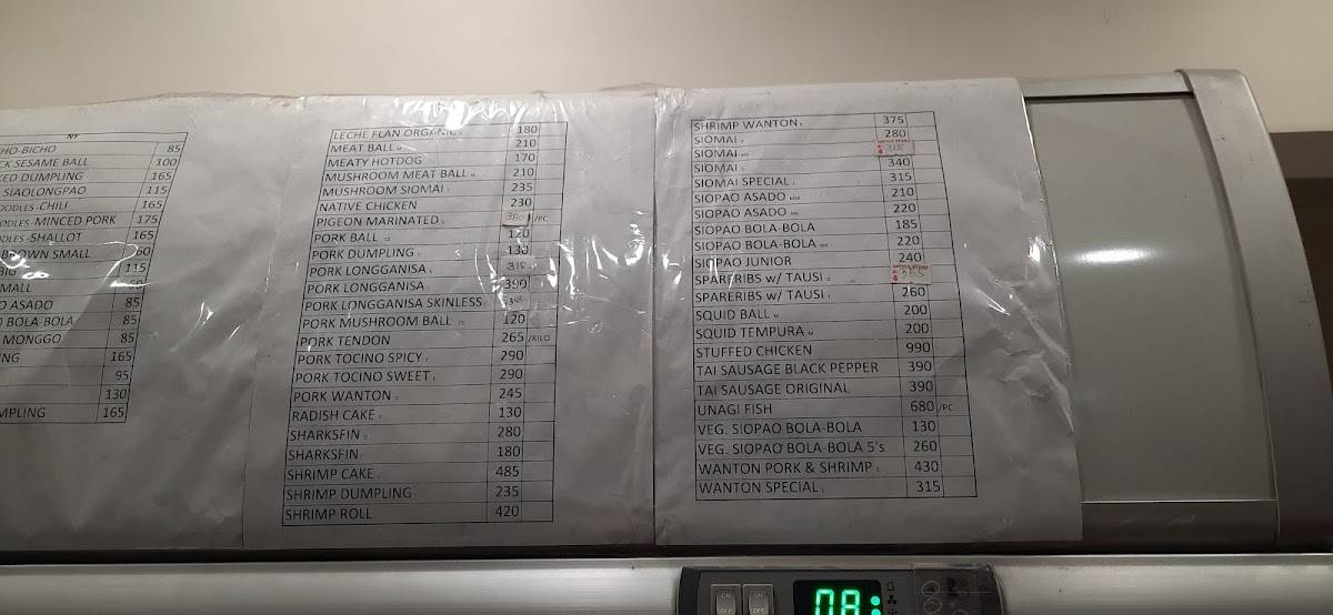 Menu at Little Store On The Hill restaurant, San Juan