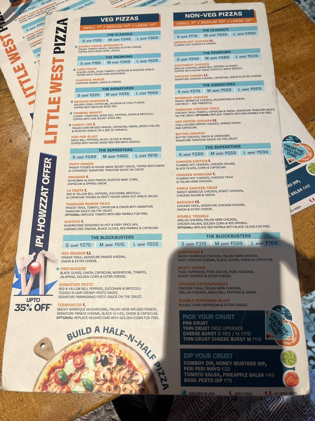 Menu at Little West Pizza, Mumbai, Shop No. 3