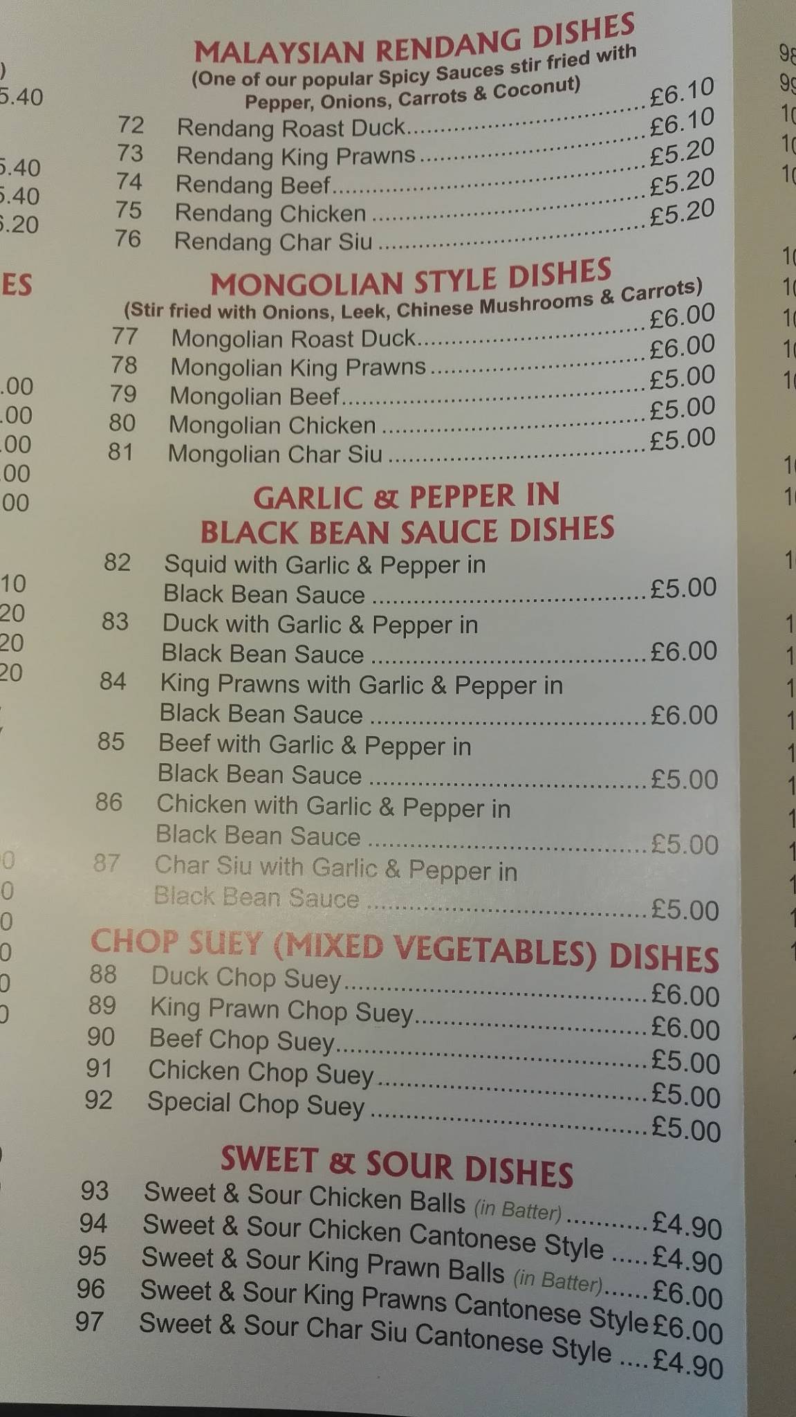 Menu at Panda Chinese Takeaway Livingston fast food, Livingston