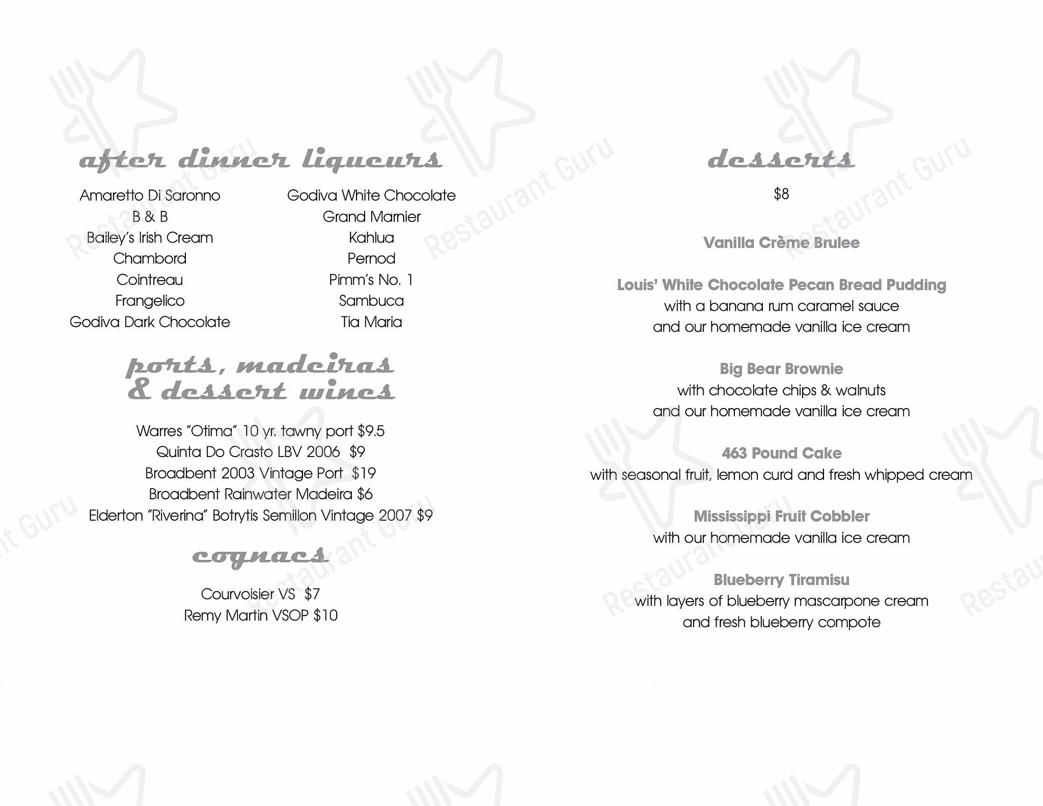 Menu at Local 463 restaurant, Ridgeland, Highland Colony Pkwy #5002