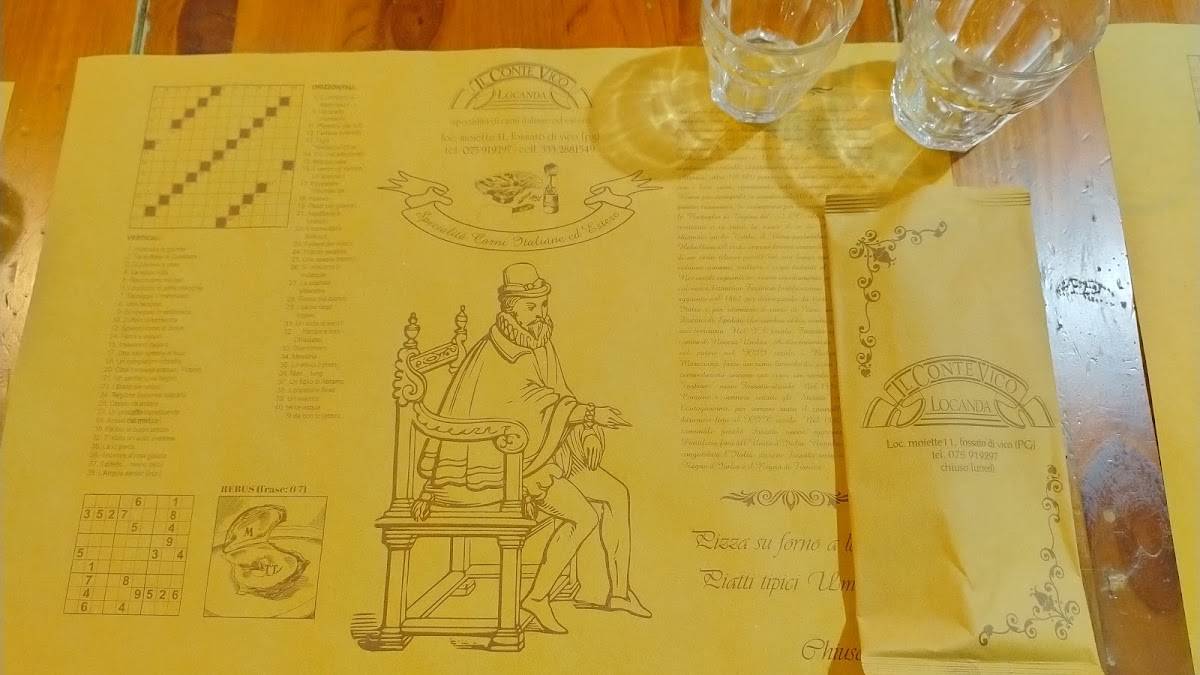 Menu da Locanda Del Conte Vico ristorante, Fossato di Vico