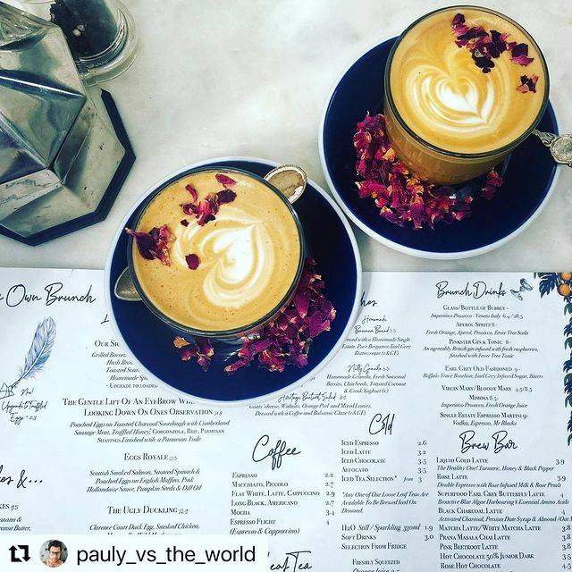 Menu at The Eclectic Collection cafe, London